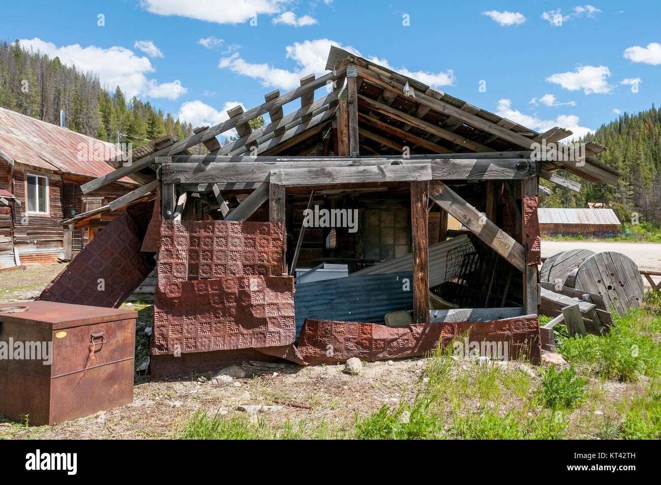 Historic mining town of Warren, Idaho Stock Photo - Alamy