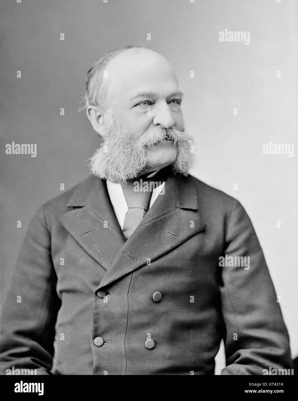 Levi Morton, the 22nd Vice President of the United States, is portrayed ...