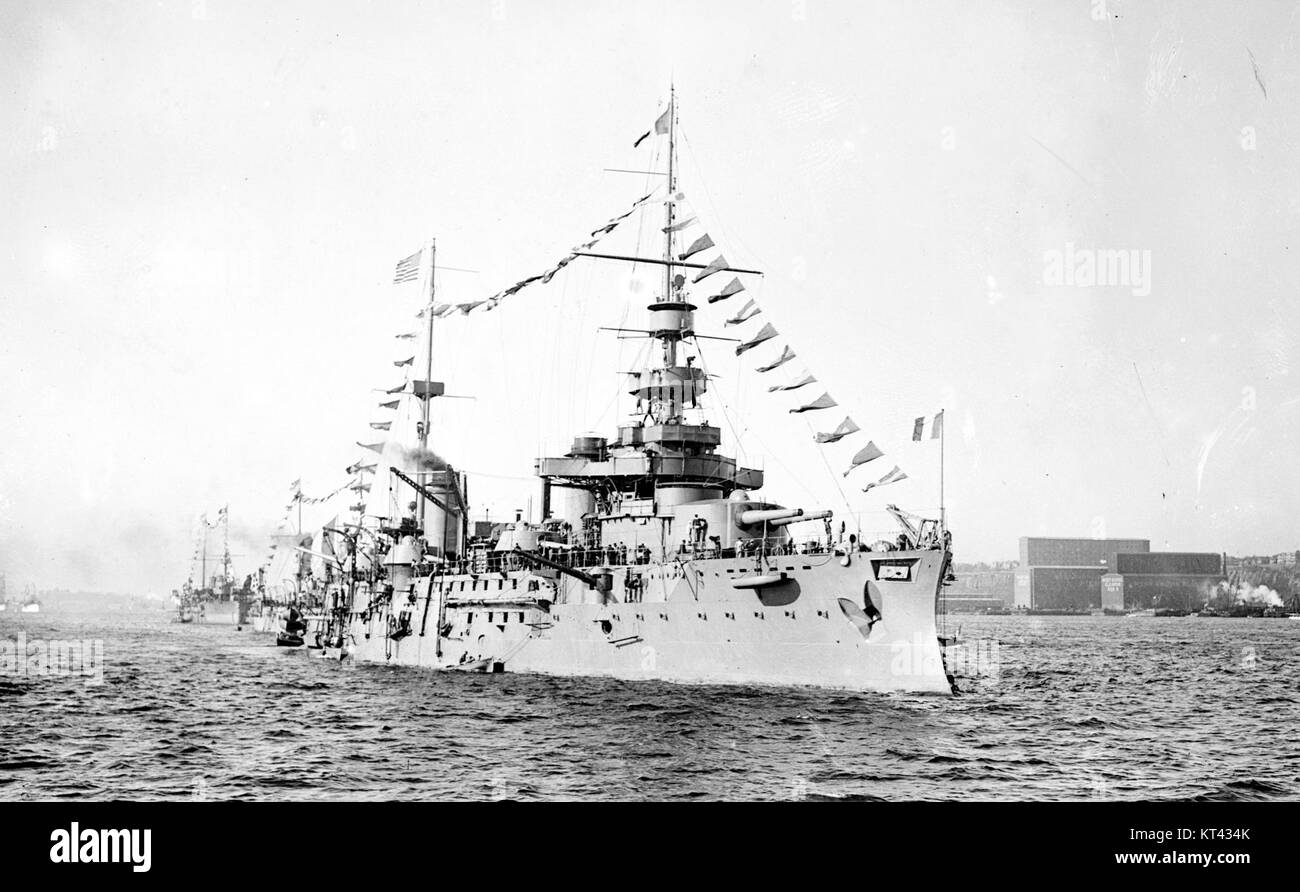 The French battleship LibertÃ©, a notable warship in the early 20th ...