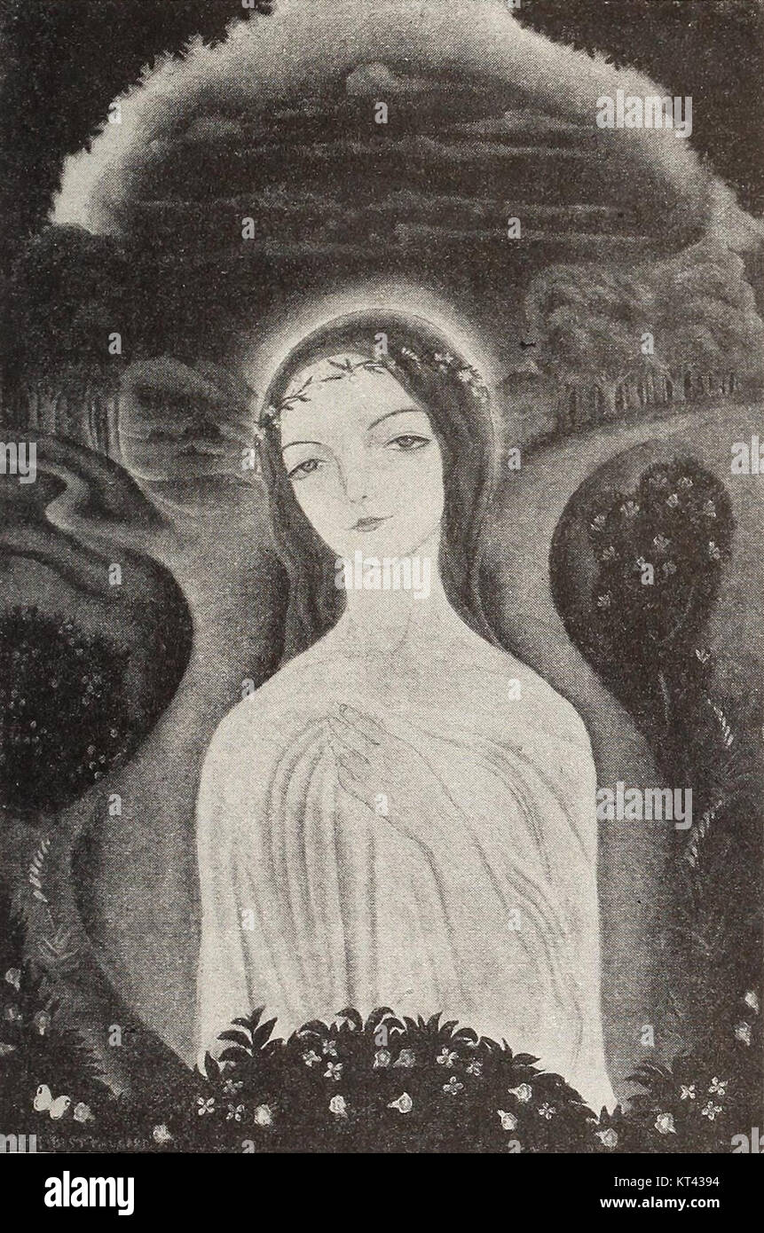 Lillian Gish, a renowned American actress, is depicted in this ...