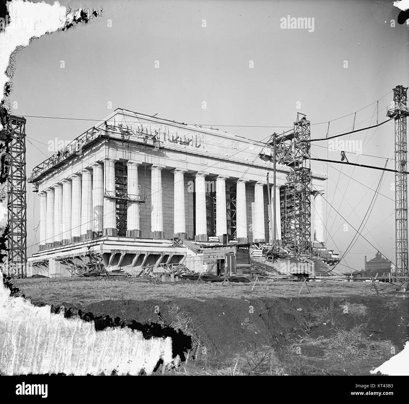 Lincoln Memorial construction 13622v Stock Photo - Alamy