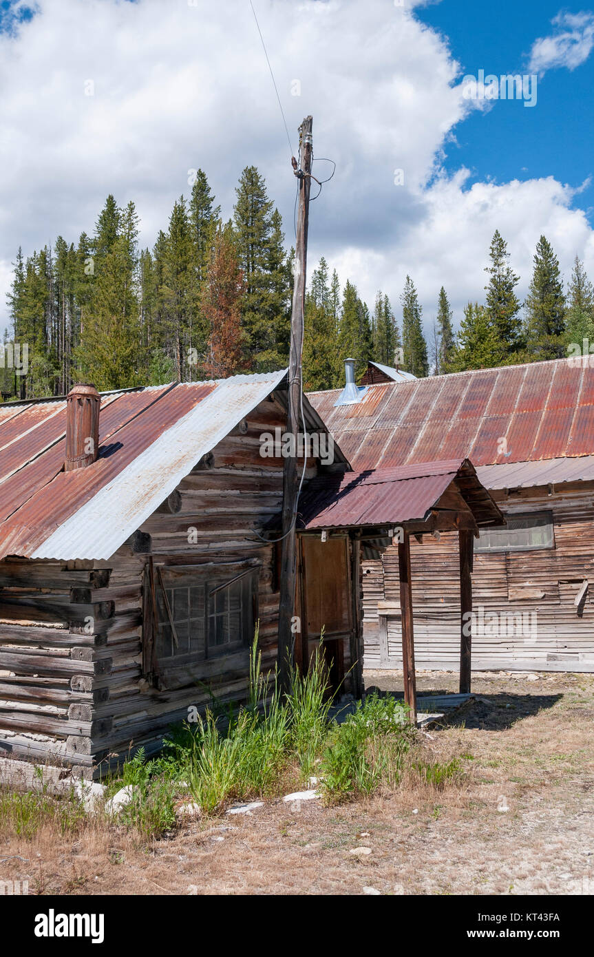 Historic mining town of Warren, Idaho Stock Photo - Alamy