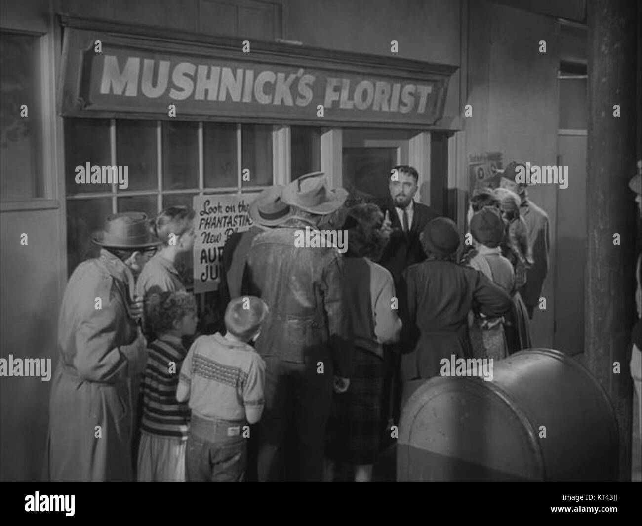 The iconic building of Mushnick's Flower Shop, the central location in ...