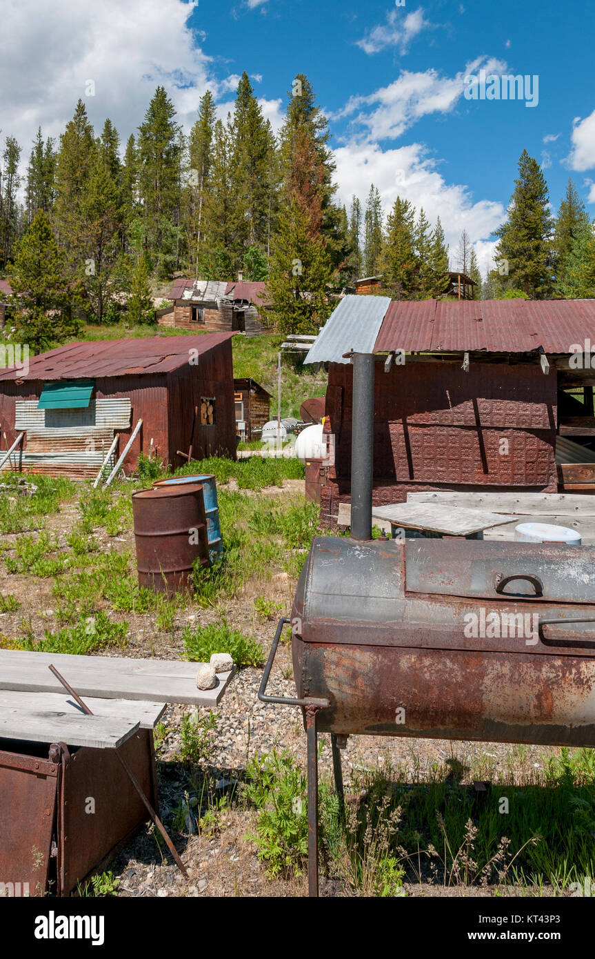 Historic mining town of Warren, Idaho Stock Photo - Alamy
