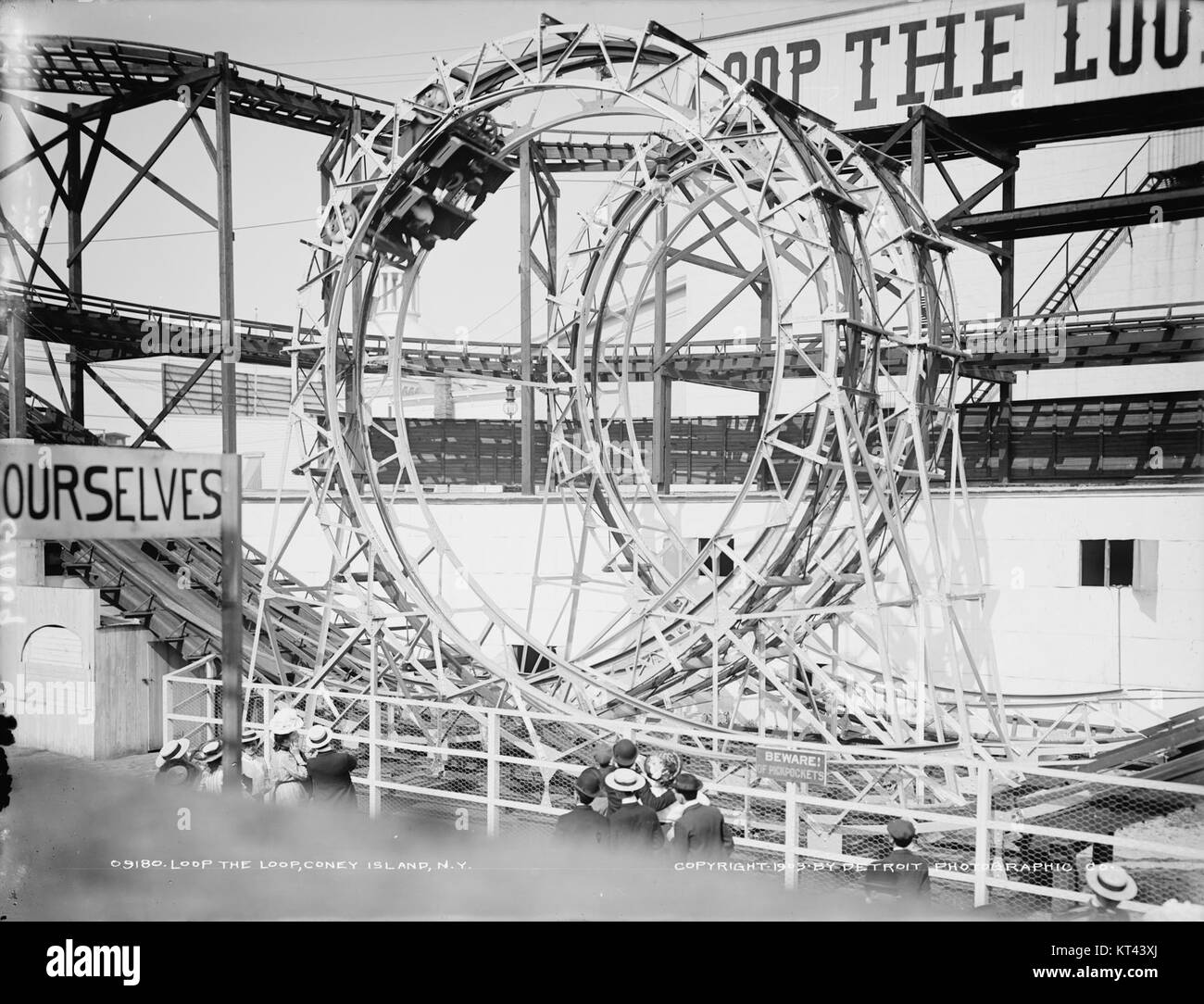 'Loop the Loop' was a thrilling ride at Luna Park, Coney Island, known ...