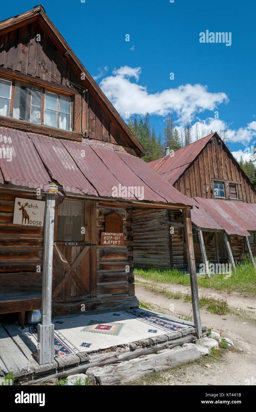 Historic mining town of Warren, Idaho Stock Photo - Alamy