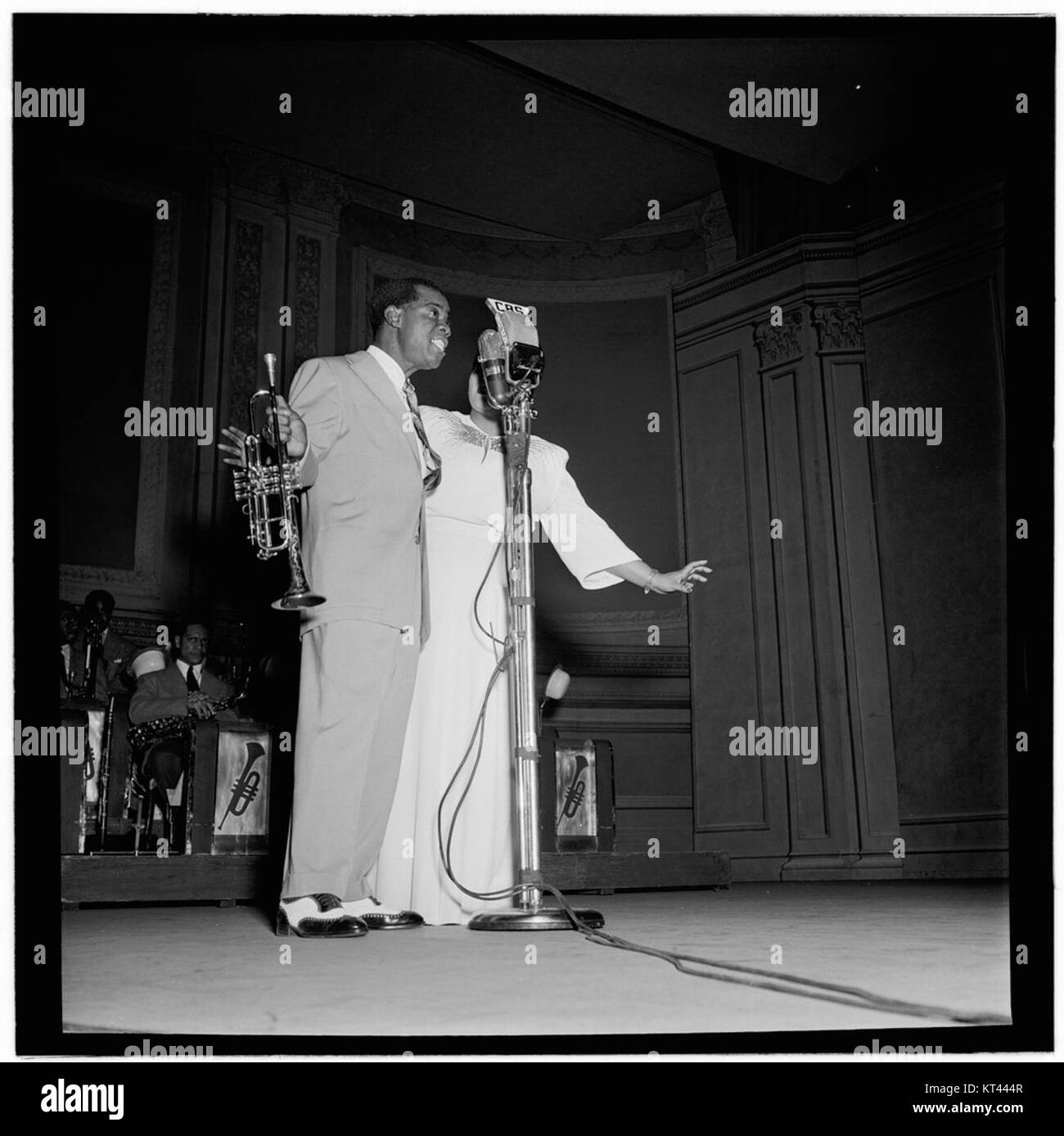 This iconic photograph captures Louis Armstrong and Velma Middleton ...
