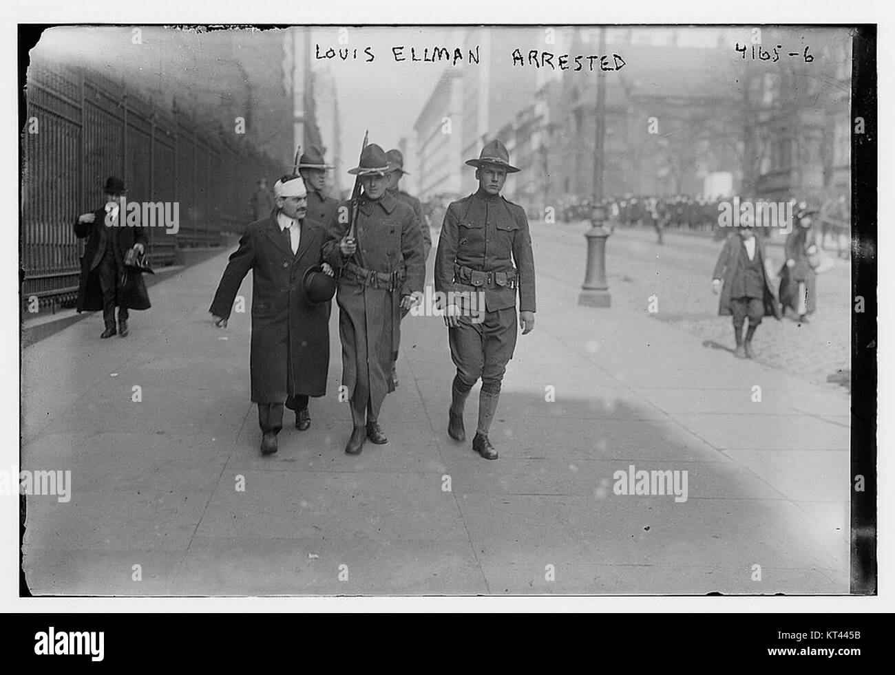 Louis Ellman was arrested, as captured in this photograph, marking a ...