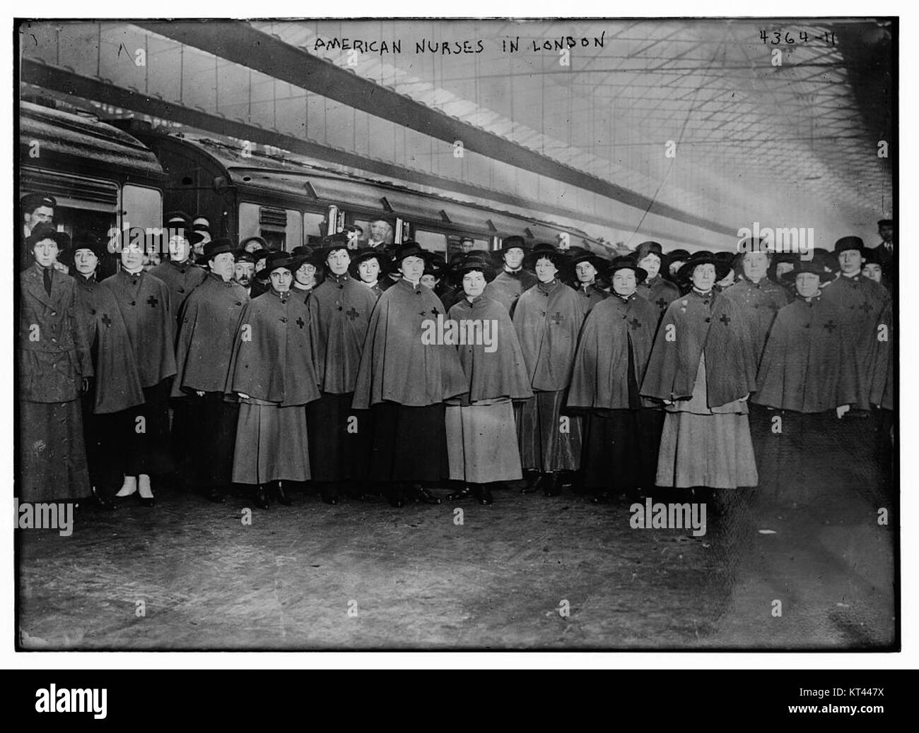 This photograph shows American nurses in London during World War II ...