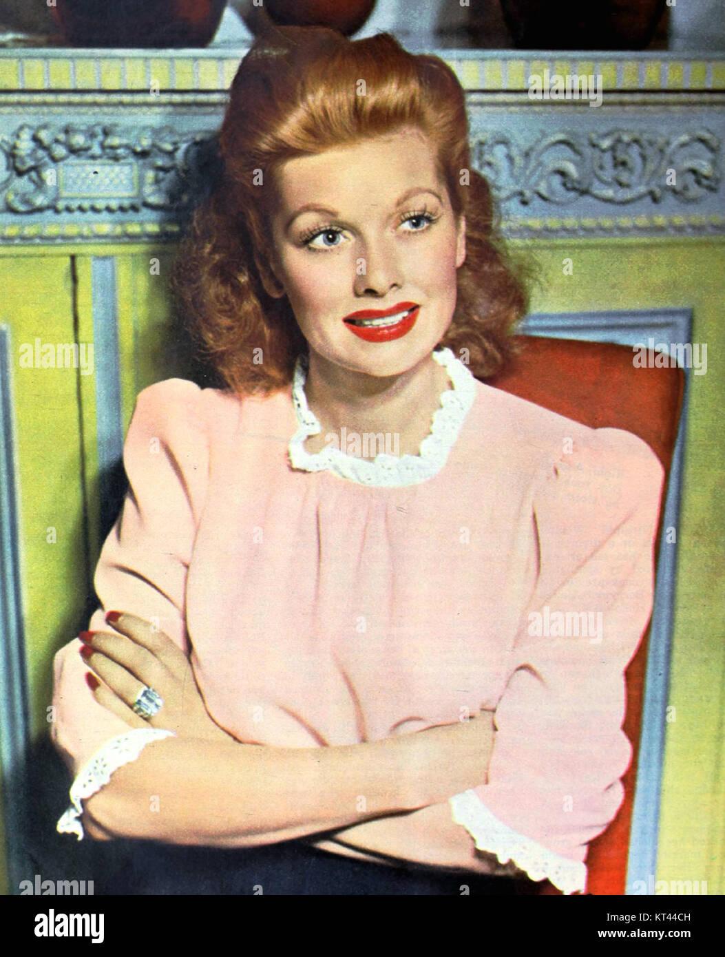 Lucille Ball, a celebrated American actress, is pictured in 1943. She ...