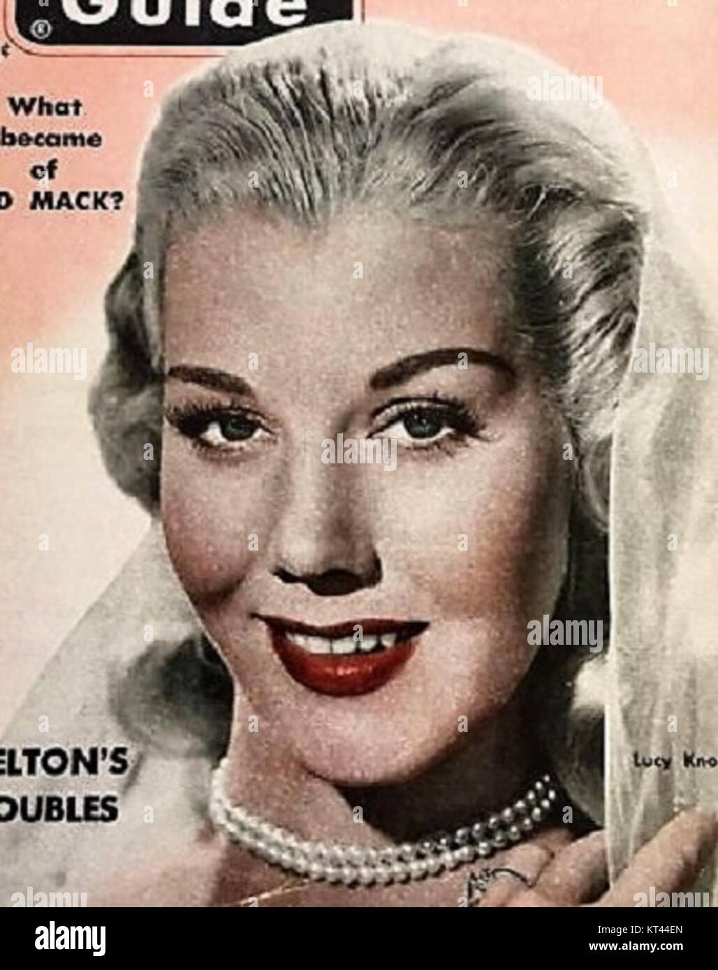 Lucy Knoch appeared in the 1952 issue of TV Guide, an American actress ...