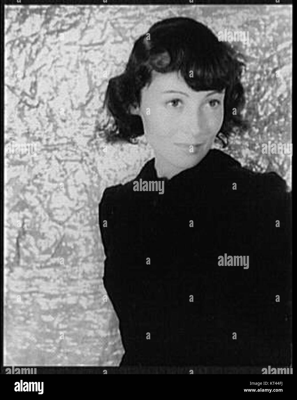 A portrait of Luise Rainer, an Austrian actress known for her Oscar ...