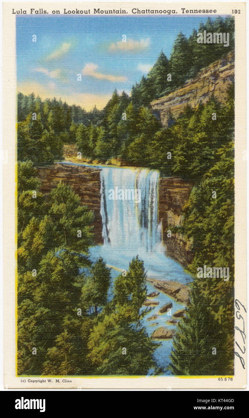 Lula Falls is a scenic waterfall located on Lookout Mountain in ...