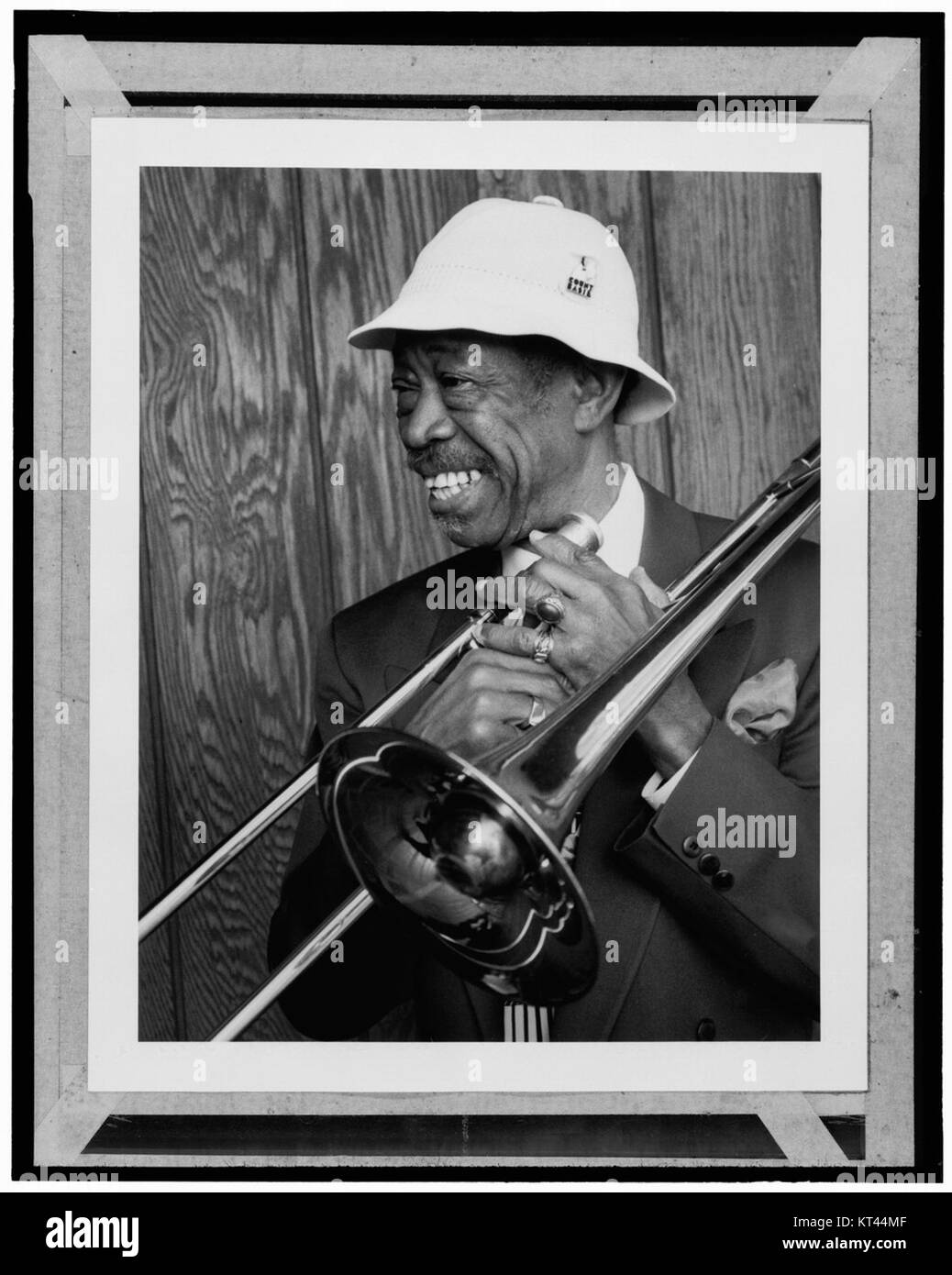 A portrait of jazz trombonist Al Grey, taken around the 1980s. Al Grey ...
