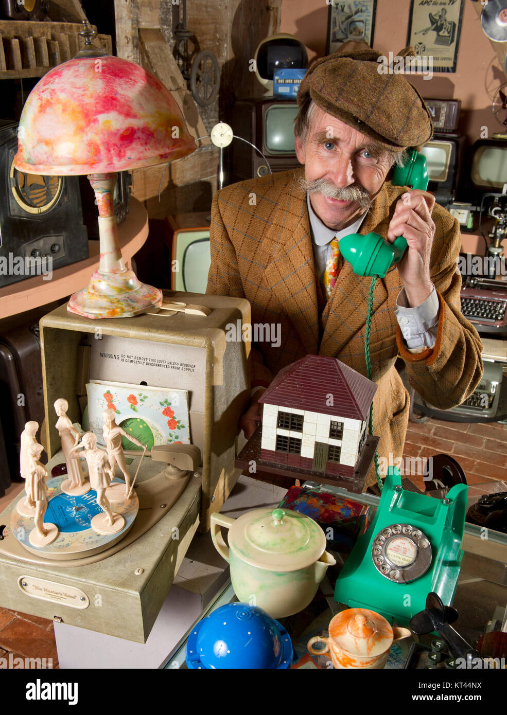 The Bakelite Museum in Williton, Somerset UK, with owner Patrick Cook ...
