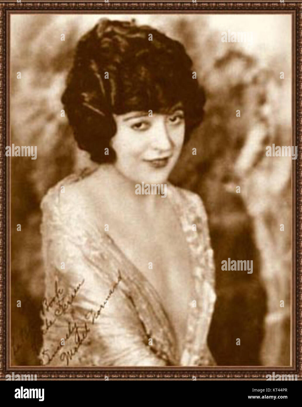 Mabel Normand, featured in *The Blue Book of the Screen*, a 1920s film ...