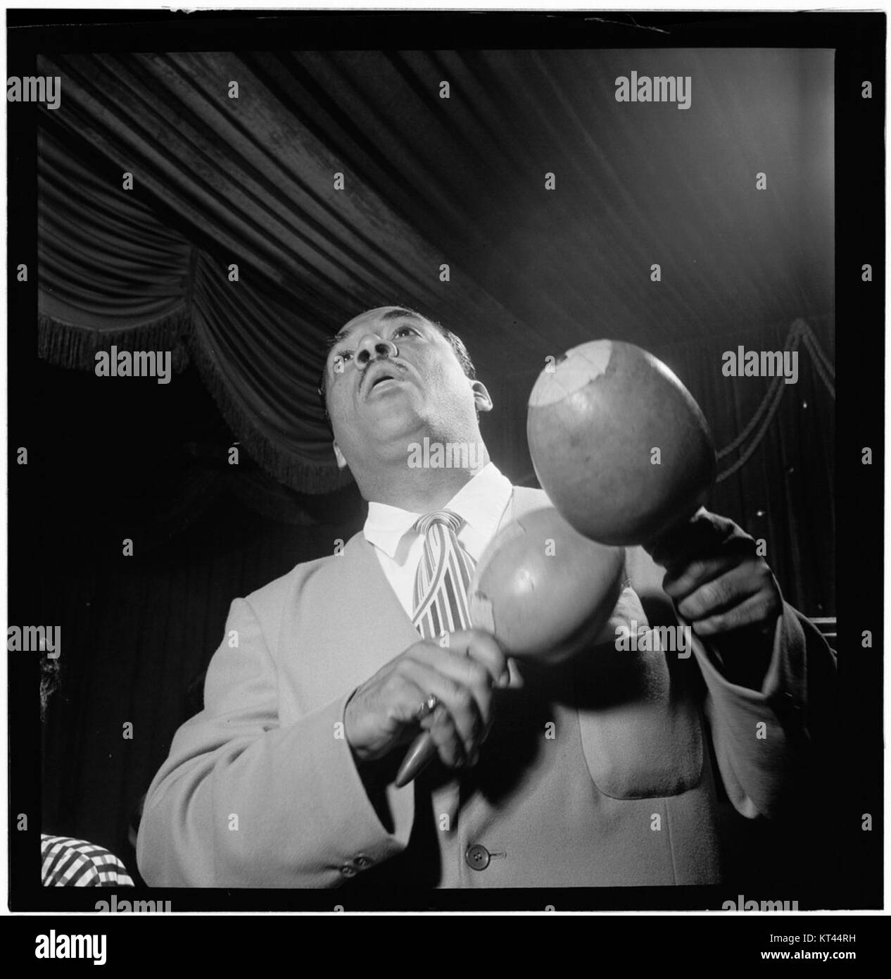 Machito, a prominent Afro-Cuban musician, performs at the Glen Island ...