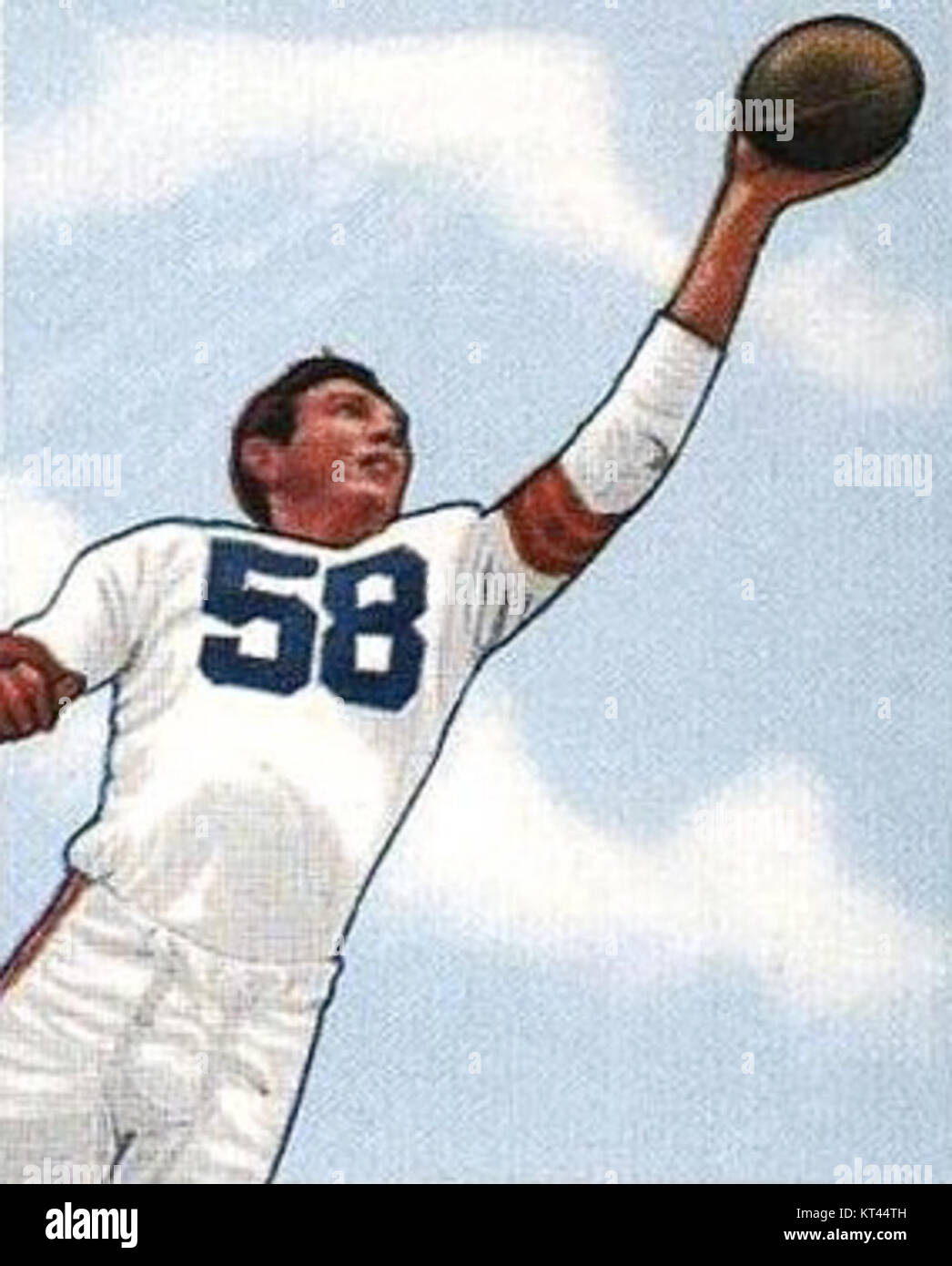 A 1950 football card featuring Mac Speedie, an American football end ...