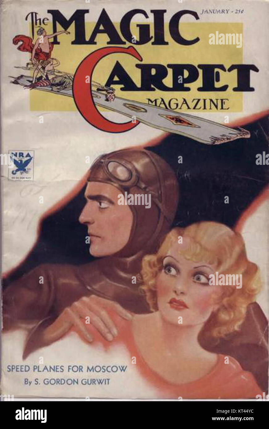 The January 1934 issue of *Magic Carpet Magazine*, a publication known ...