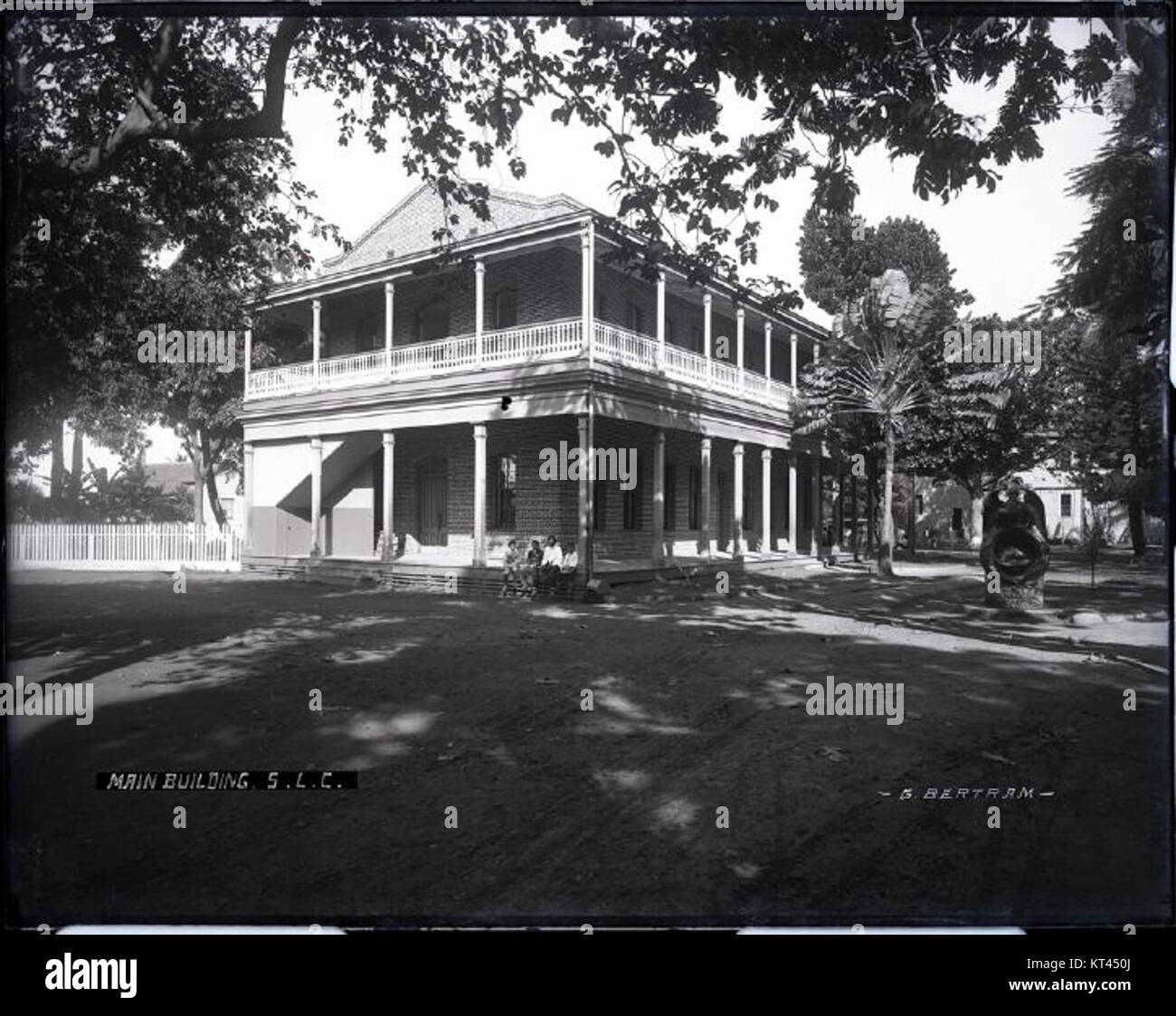 Photograph by Brother Bertram of the main building of Saint Louis ...