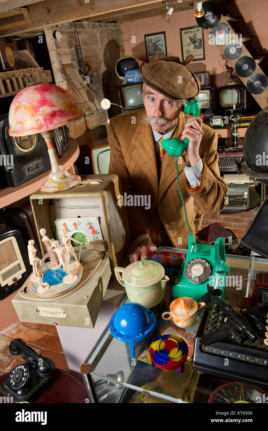 The Bakelite Museum in Williton, Somerset UK, with owner Patrick Cook ...