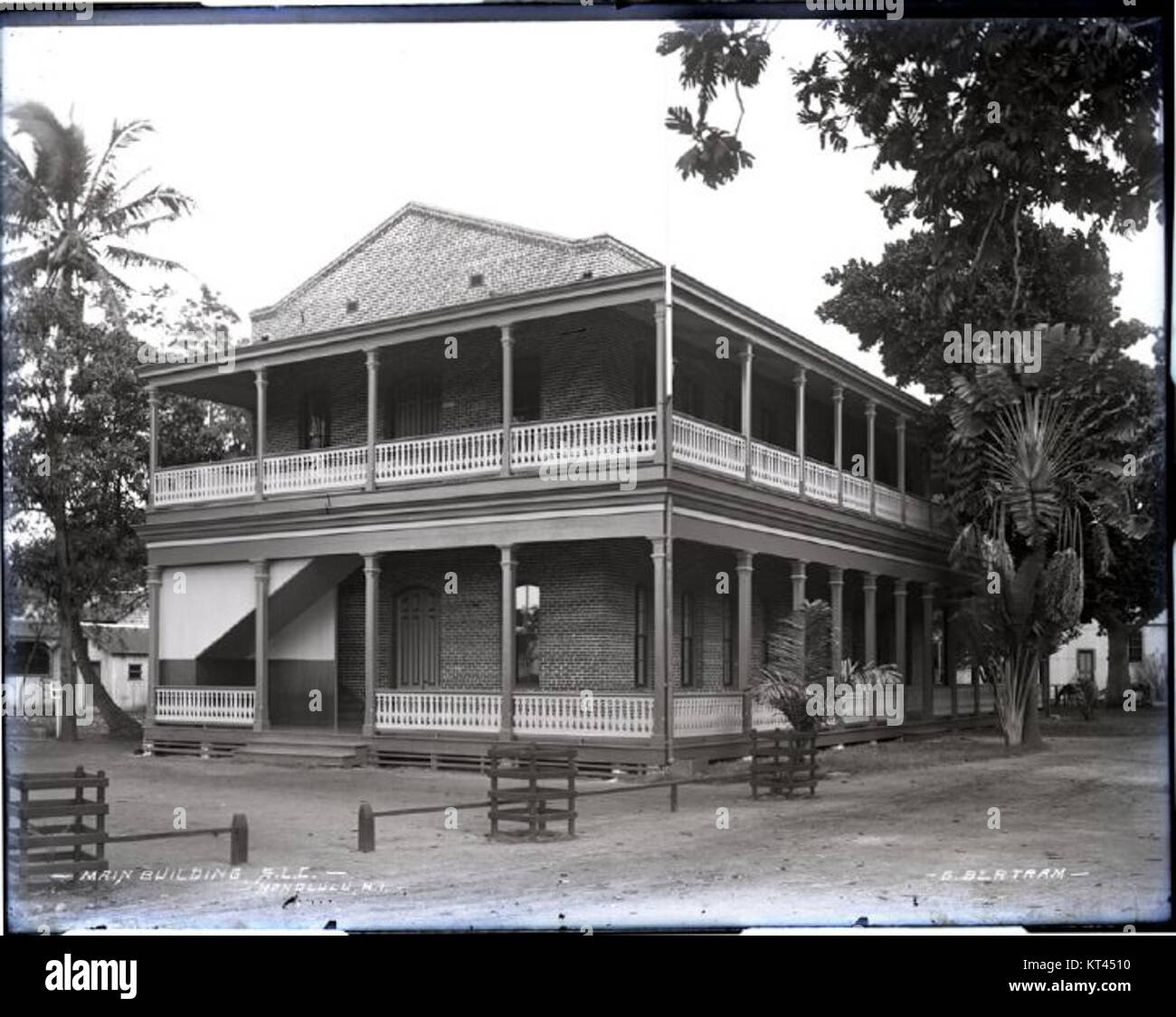 This photograph of the main building at Saint Louis College captures a ...
