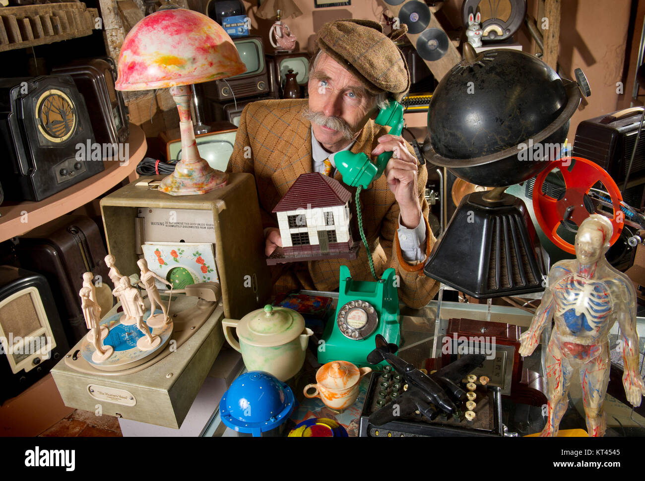 The Bakelite Museum in Williton, Somerset UK, with owner Patrick Cook ...