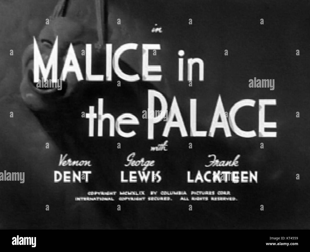 'Malice in the Palace' is a 1949 short film starring The Three Stooges ...