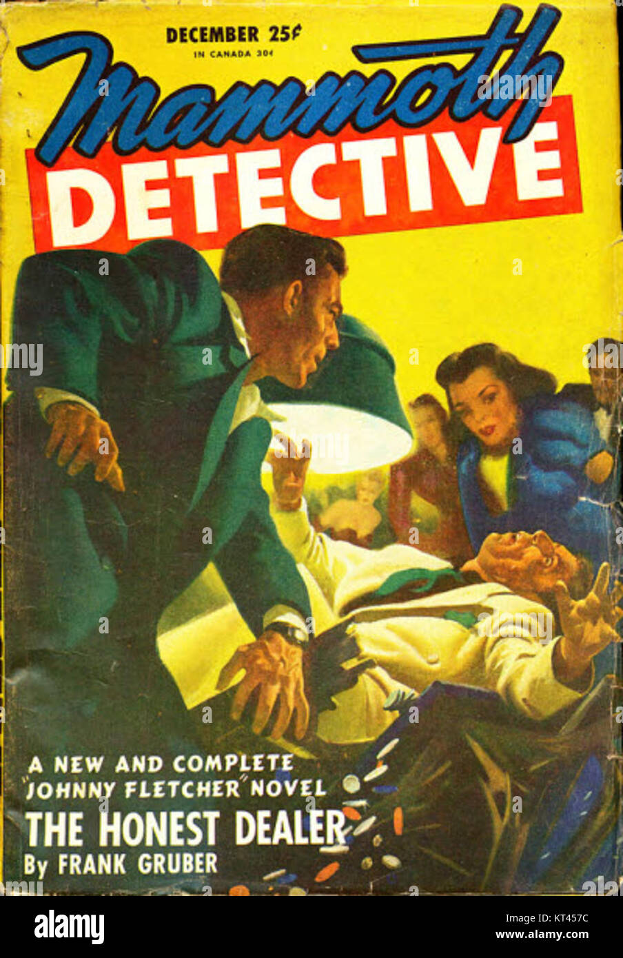 A promotional image for the 1946 film 'Mammoth Detective,' featuring ...