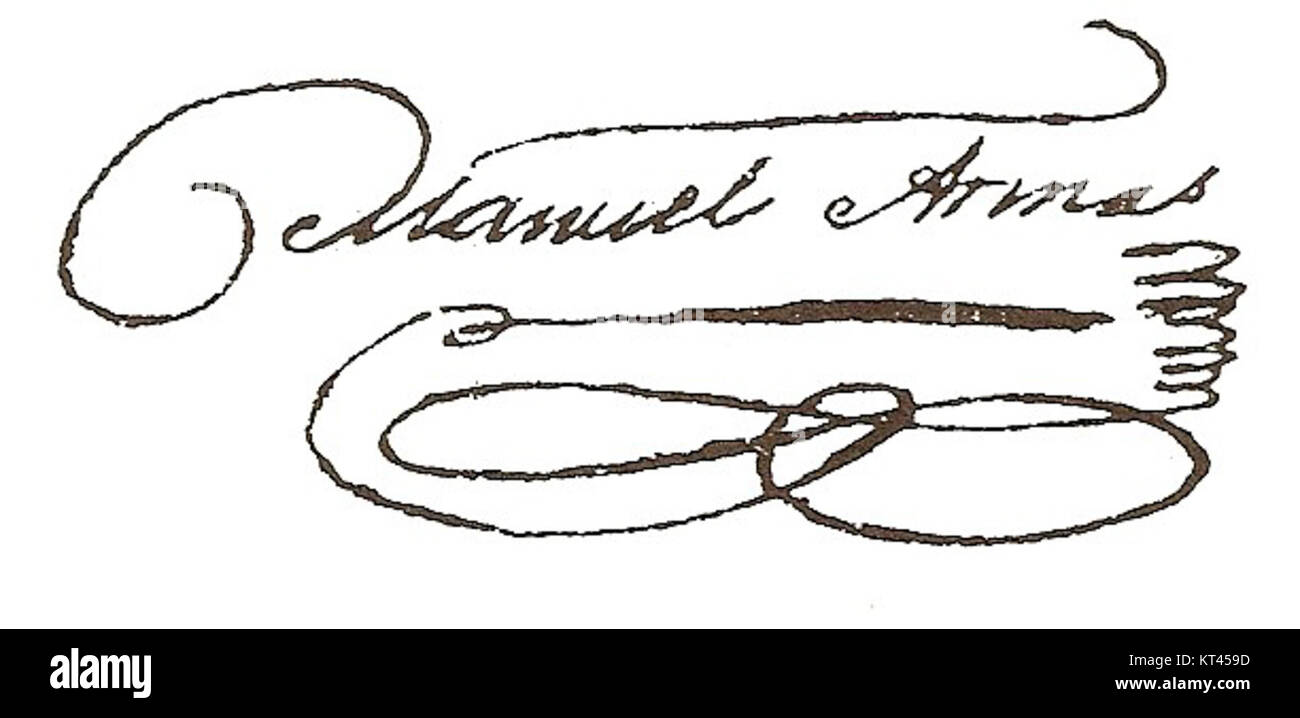 The signature of Manuel Armas from 2012 represents a key moment in his ...