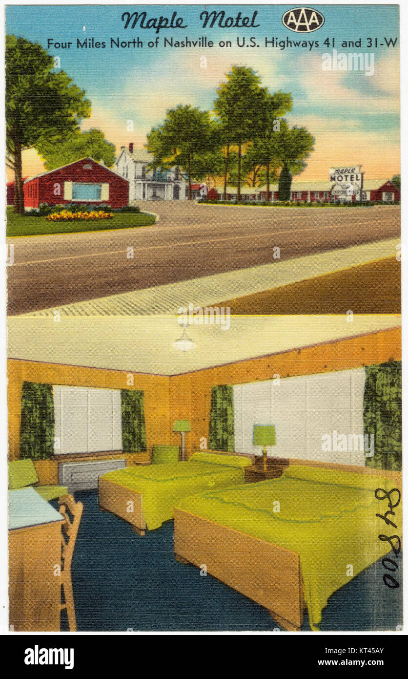 Maple Motel is located four miles north of Nashville on U.S. Highways ...