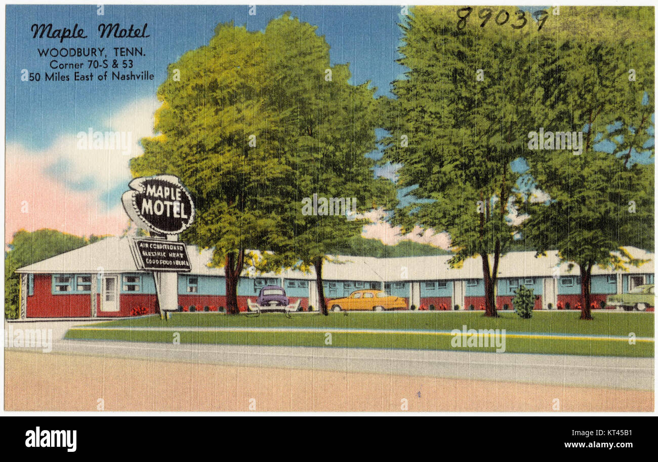 The Maple Motel in Woodbury, Tennessee, is situated at the intersection ...