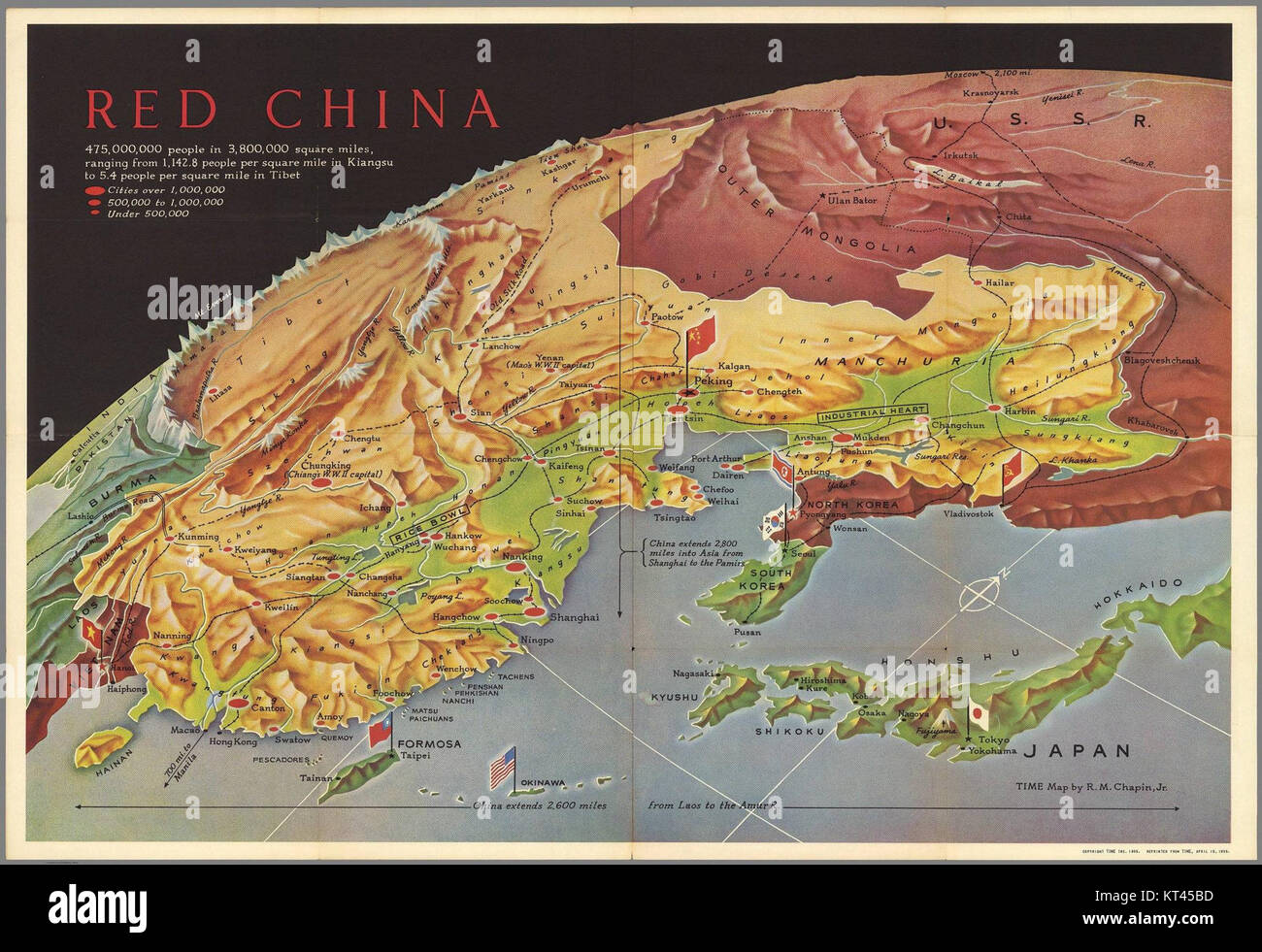 1955 map hi-res stock photography and images - Alamy