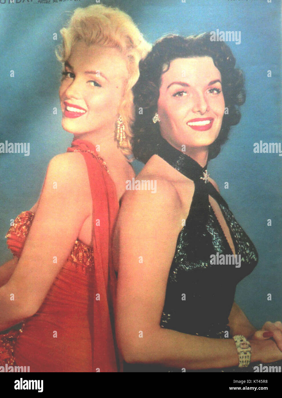 Marilyn Monroe Jane Russell 1953 Stock Photo - Alamy