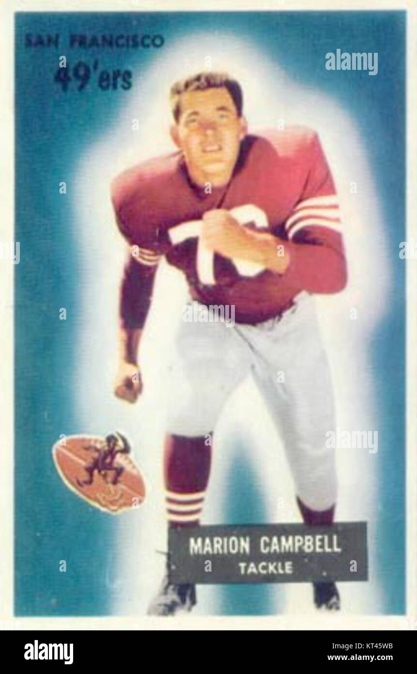 Marion Campbell was featured in the 1955 Bowman trading card series ...