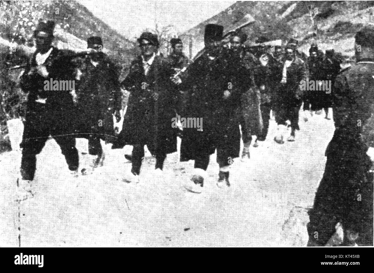 This image depicts the involvement of Chetniks and German forces during ...