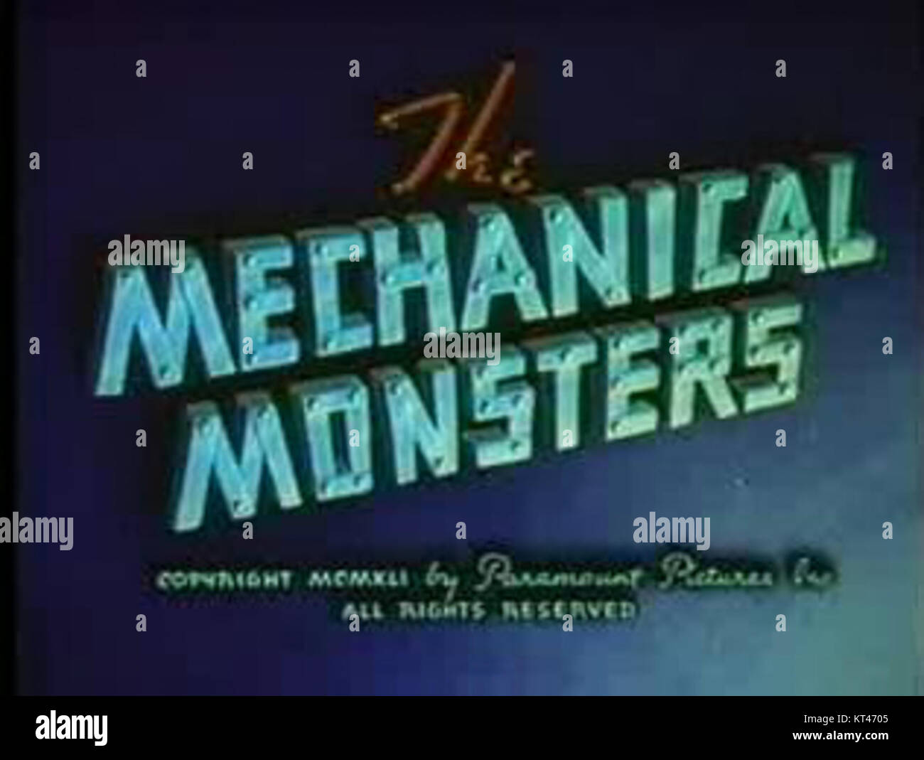 'Mechanical Monsters' refers to a term likely associated with machines ...