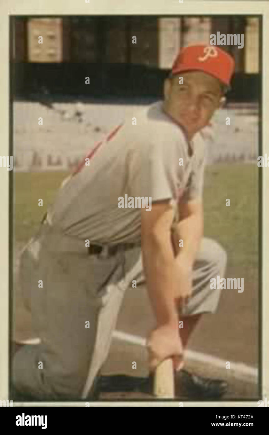Mel Clark, identified as a 1953 Bowman player, was part of the 1953 ...