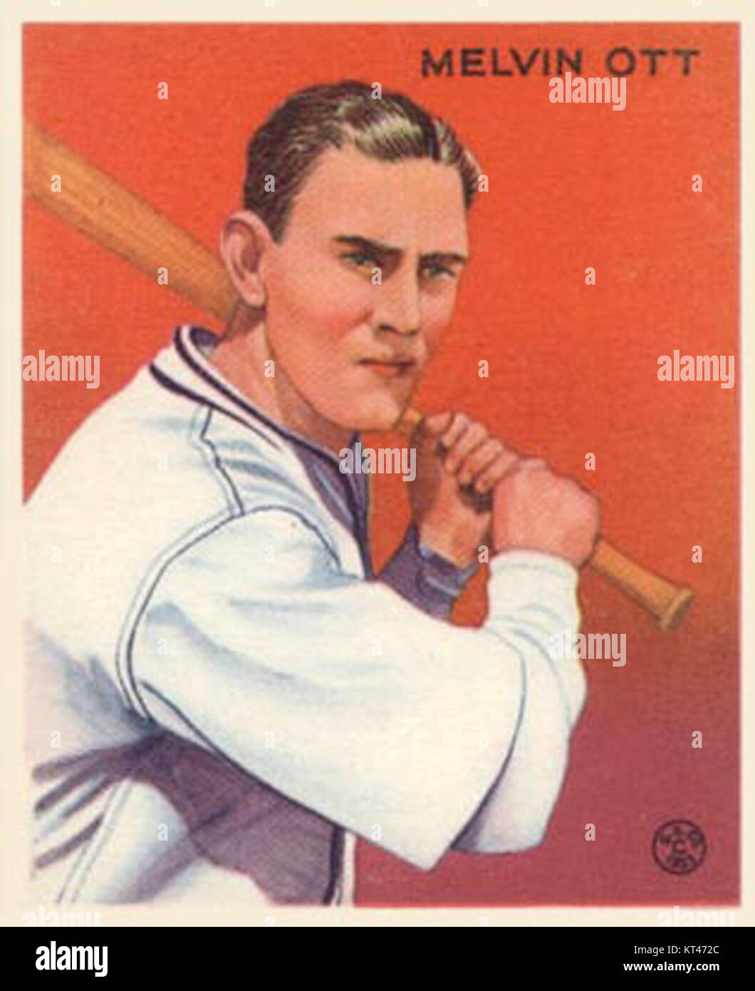 This is a 1933 Goudey baseball card featuring Mel Ott, a Hall of Fame ...