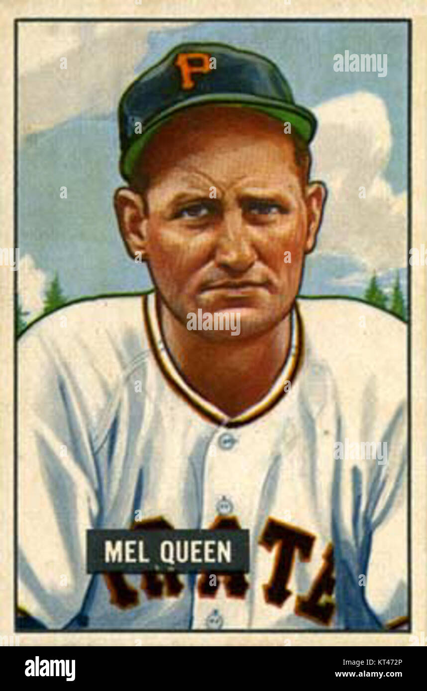 A portrait of Mel Queen, taken in 1951. Queen was an American baseball ...