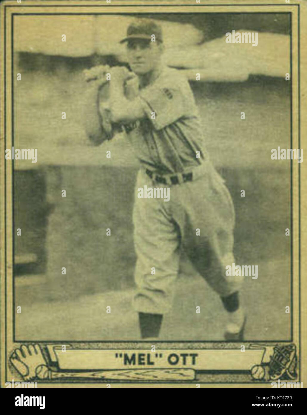 The 1940 Mel Ott Play Ball card is a collectible baseball card ...