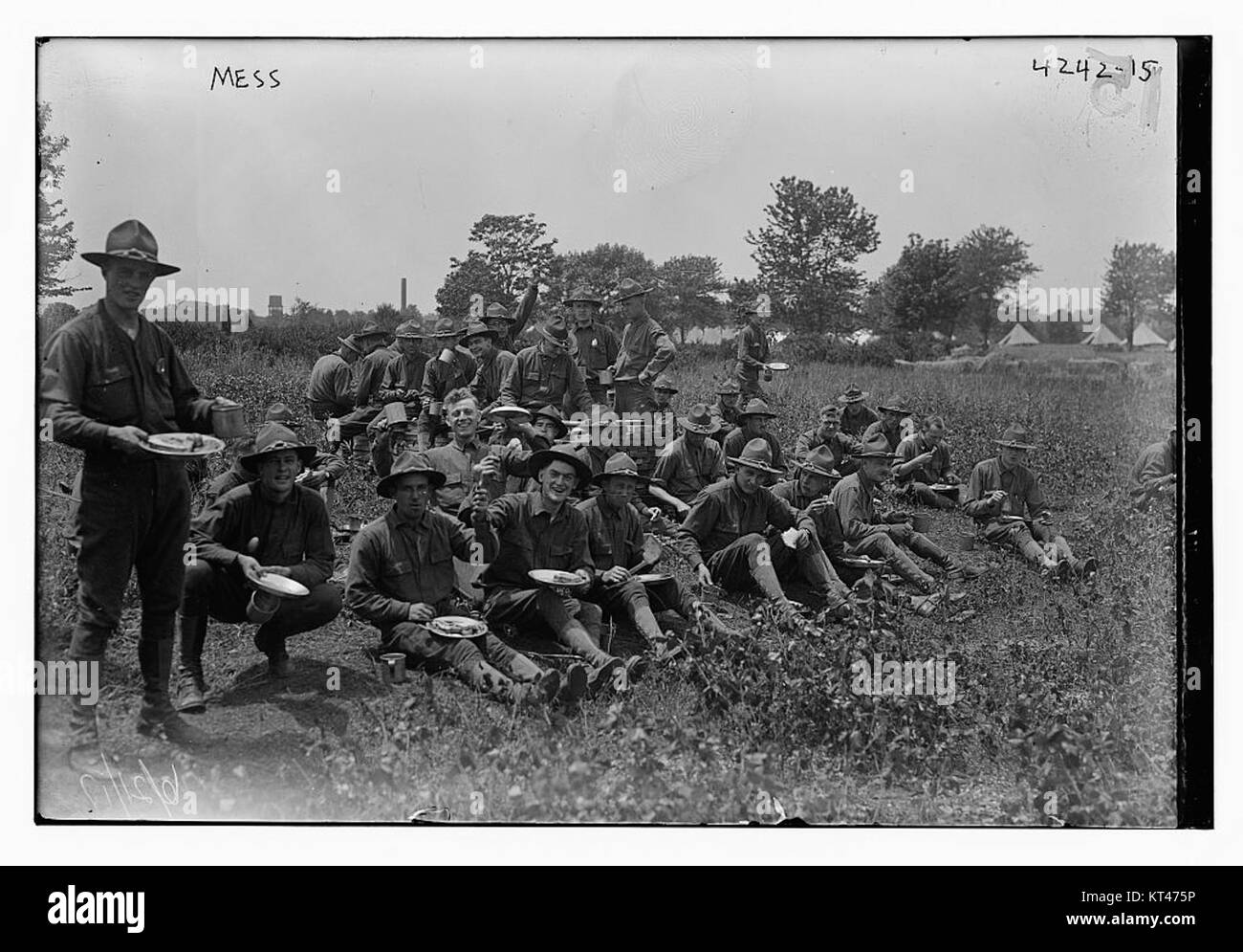 The image titled 'Mess' shows a snapshot from a social or military ...