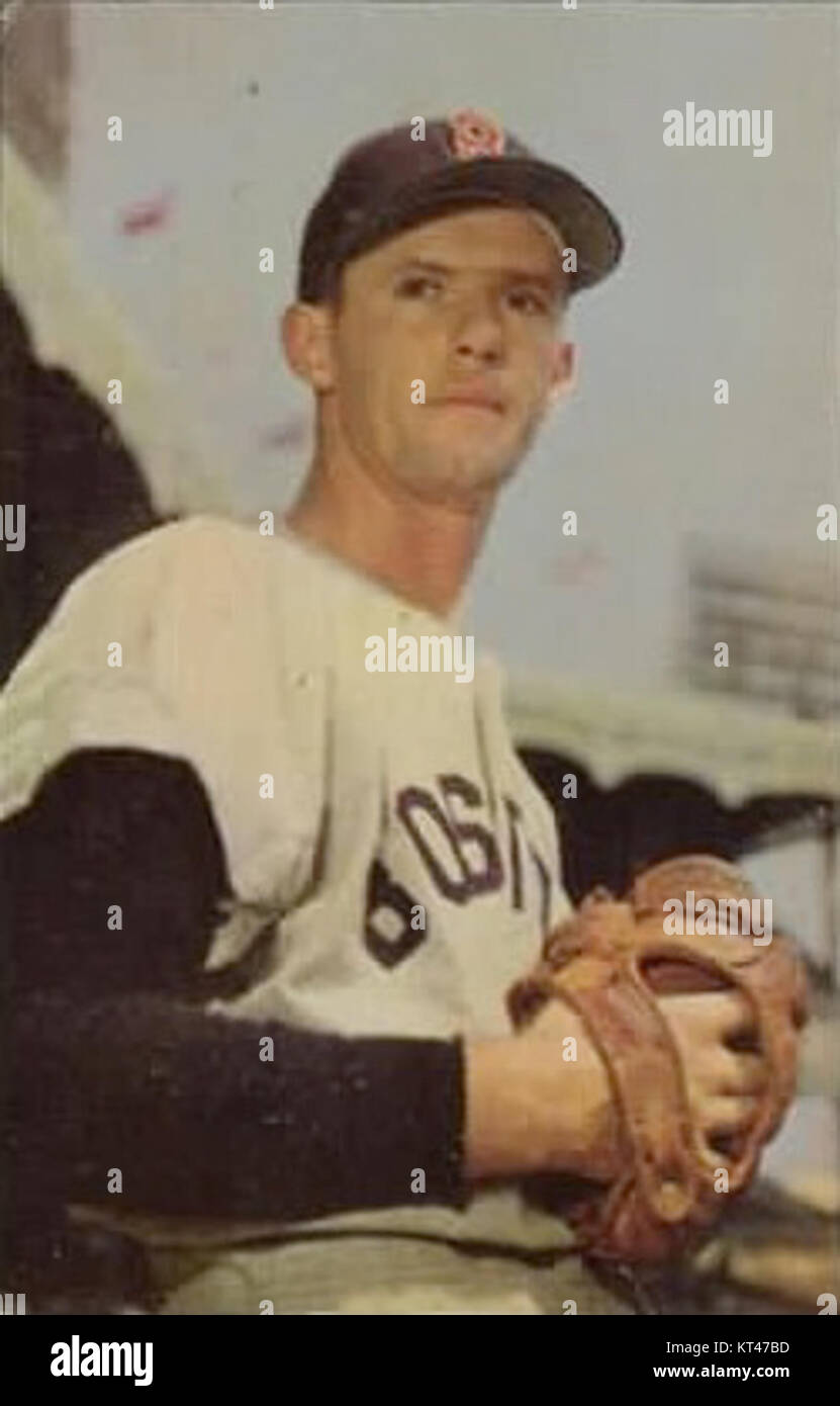 Mickey McDermott, a prominent American baseball pitcher, is shown here ...