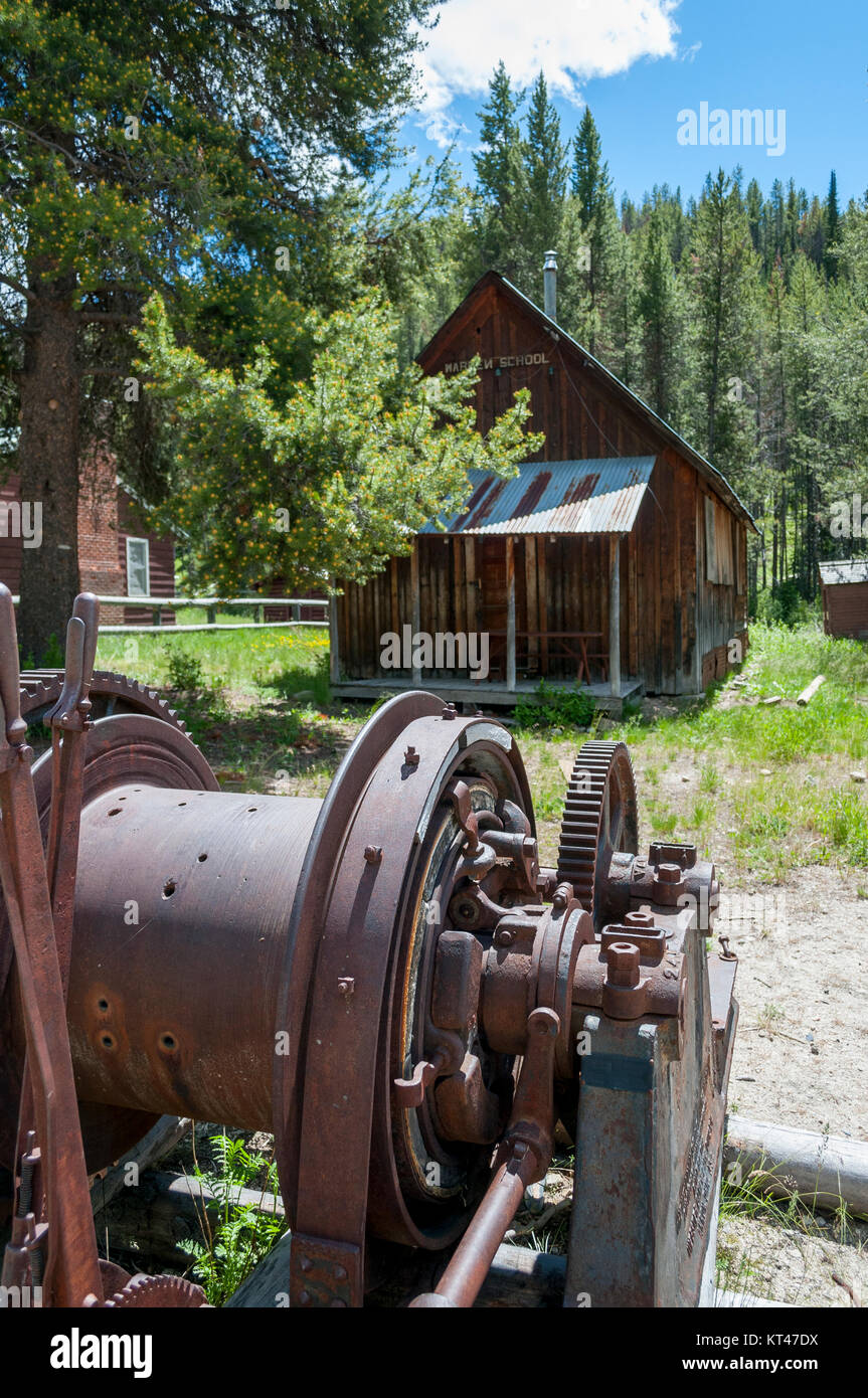 Historic mining town of Warren, Idaho Stock Photo - Alamy