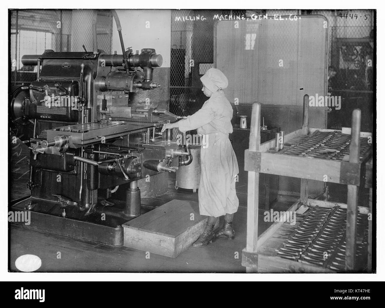 This milling machine, manufactured by General Electric Co., is a key ...