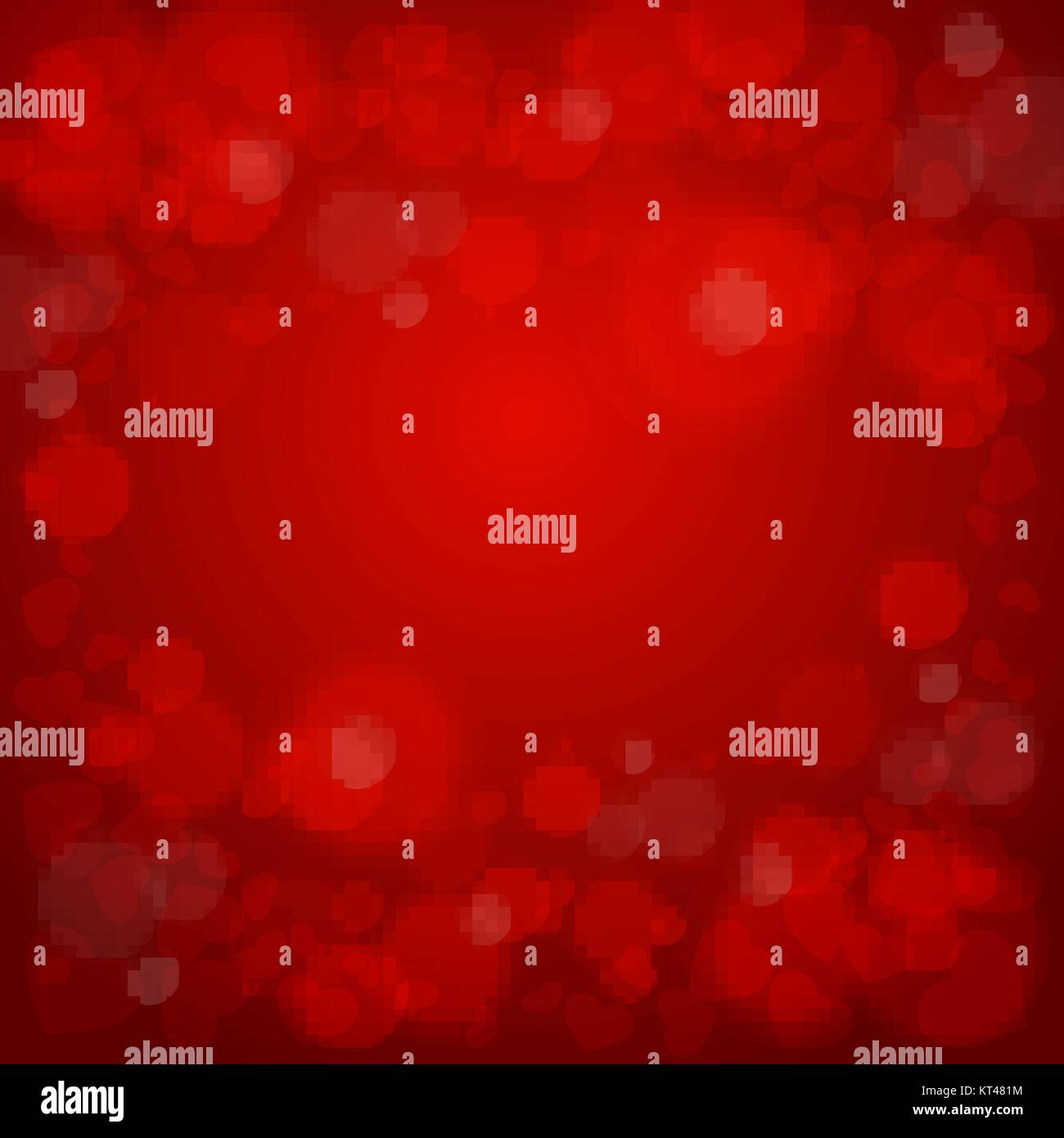 Hearts love red background vector illustration Stock Vector Image & Art ...