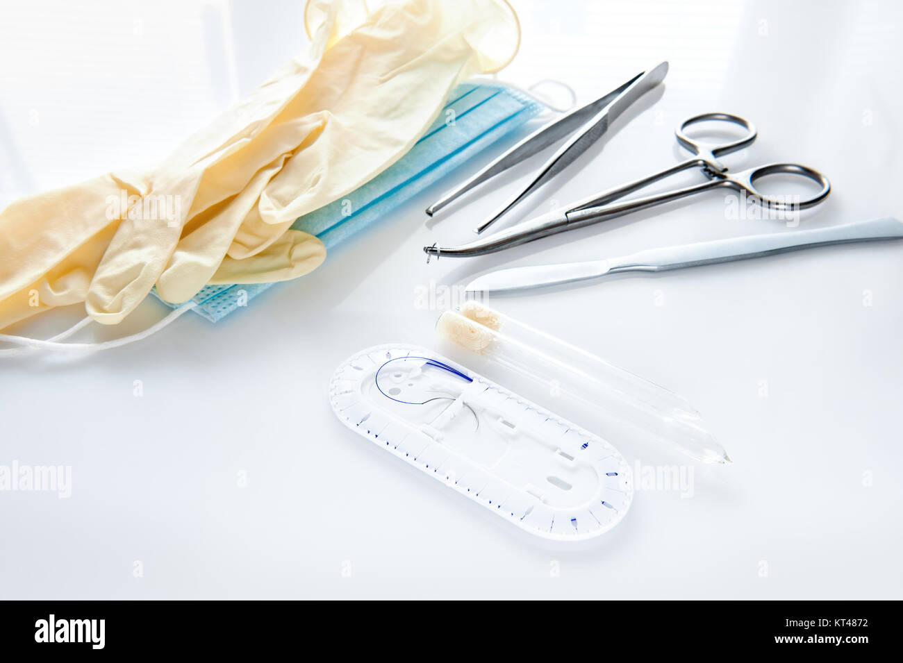 Surgical instruments forceps for closing a wound, curved tweezers ...