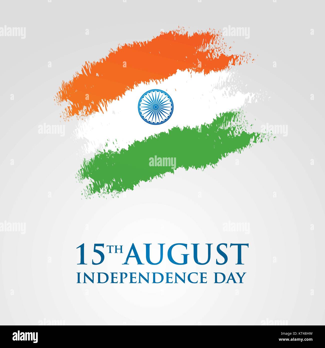 India Independence Day greeting card vector illustration. 15th august ...