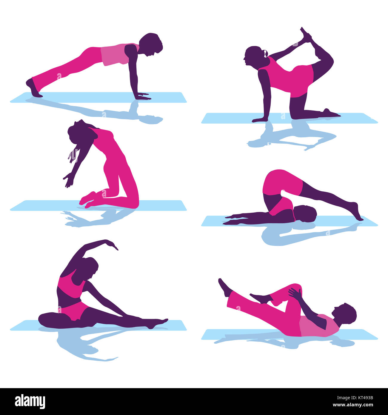 Floor exercises Cut Out Stock Images & Pictures - Alamy