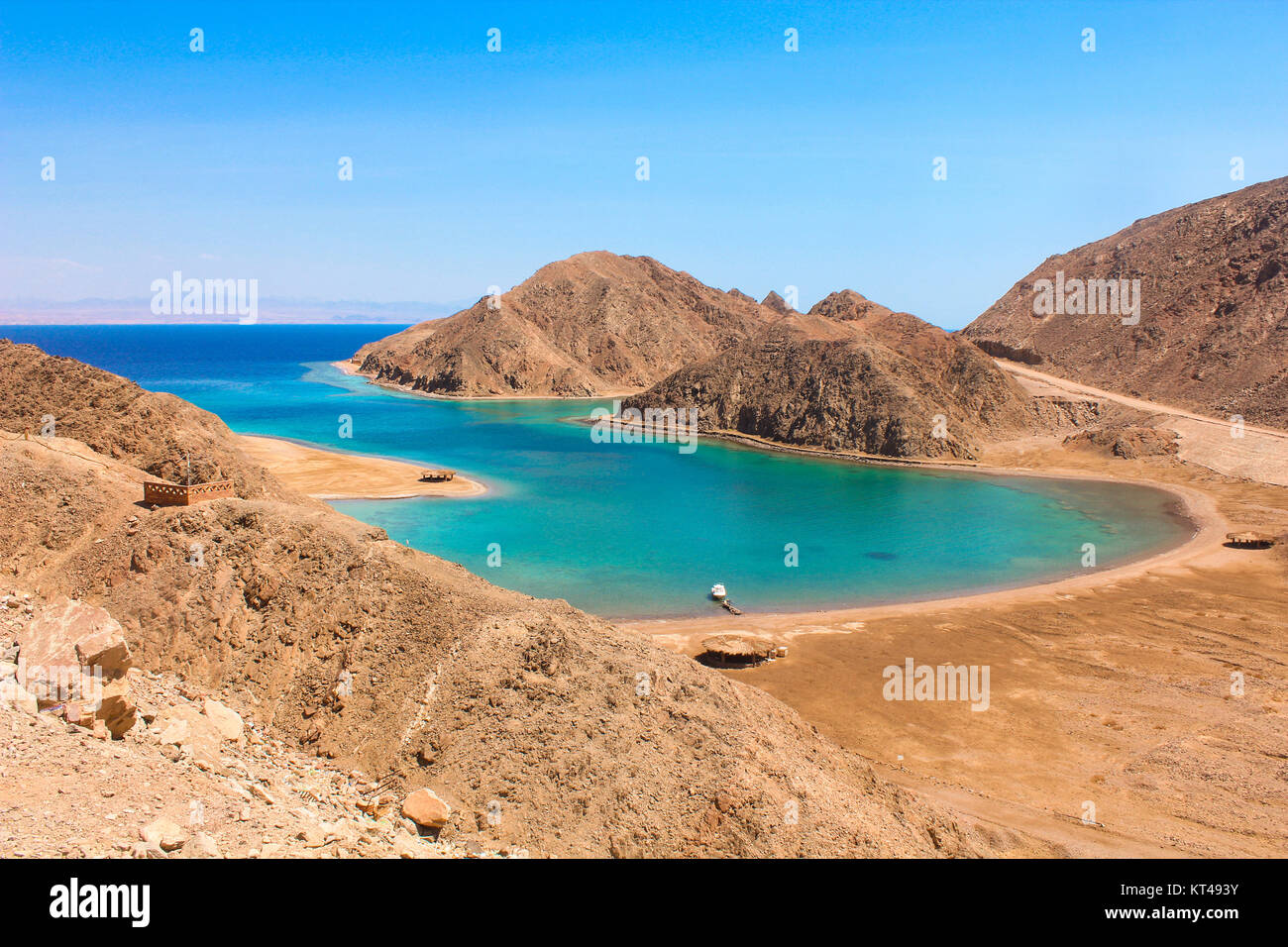 Sea & mountain View of the fjord Bay in Taba, Egypt / The amazing view ...